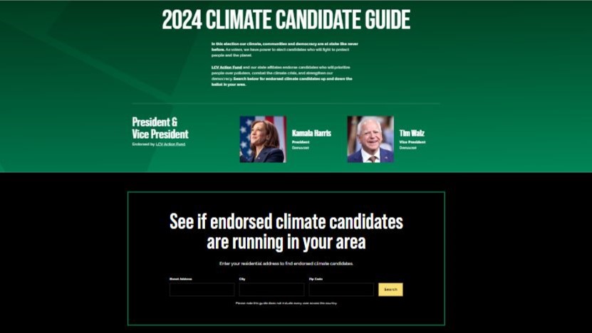2024 Climate Candidate Guide - League of Conservation Voters